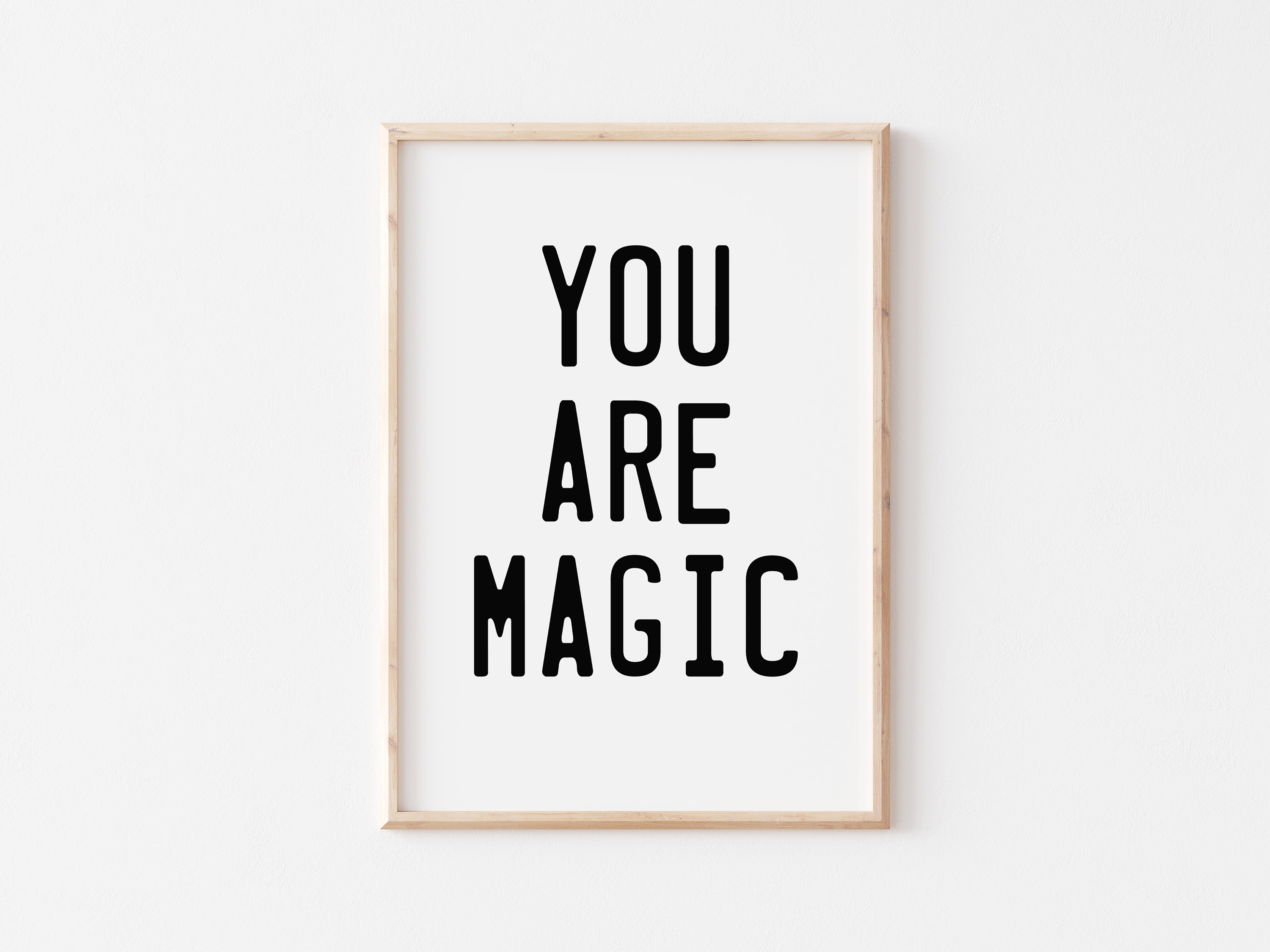 You Are Magic Digital Printable Minimalist Decor Modern - Etsy