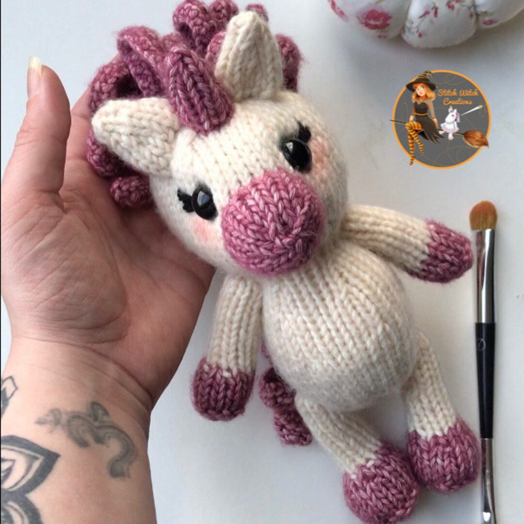 SWC Small Unicorn Knitting Pattern - PDF Instant Download - Knitting ...