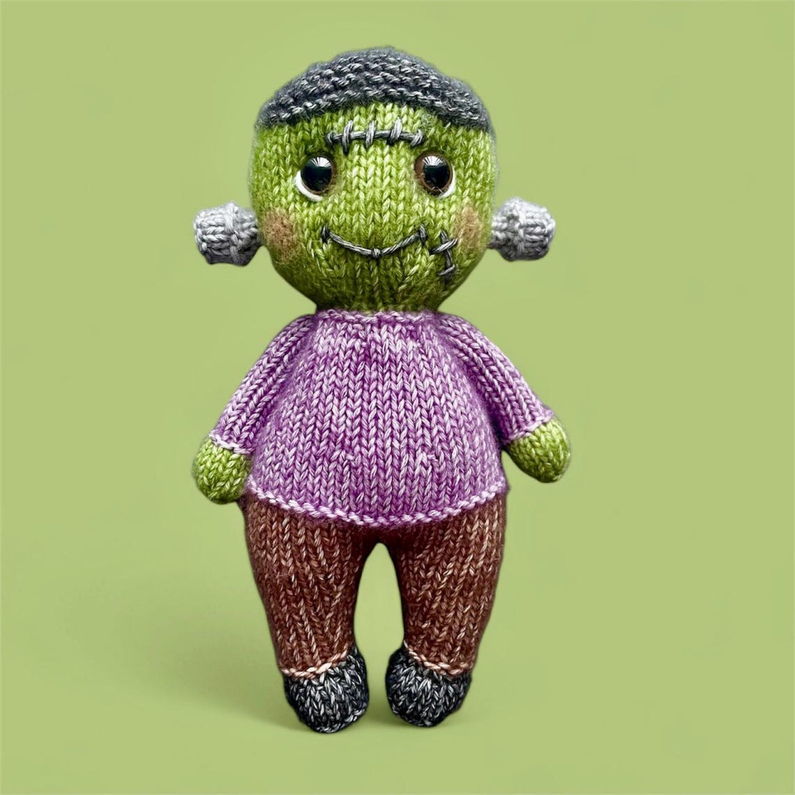 Frankie Monster Knitting Pattern: Halloween Knitted Toy (PDF Pattern ...