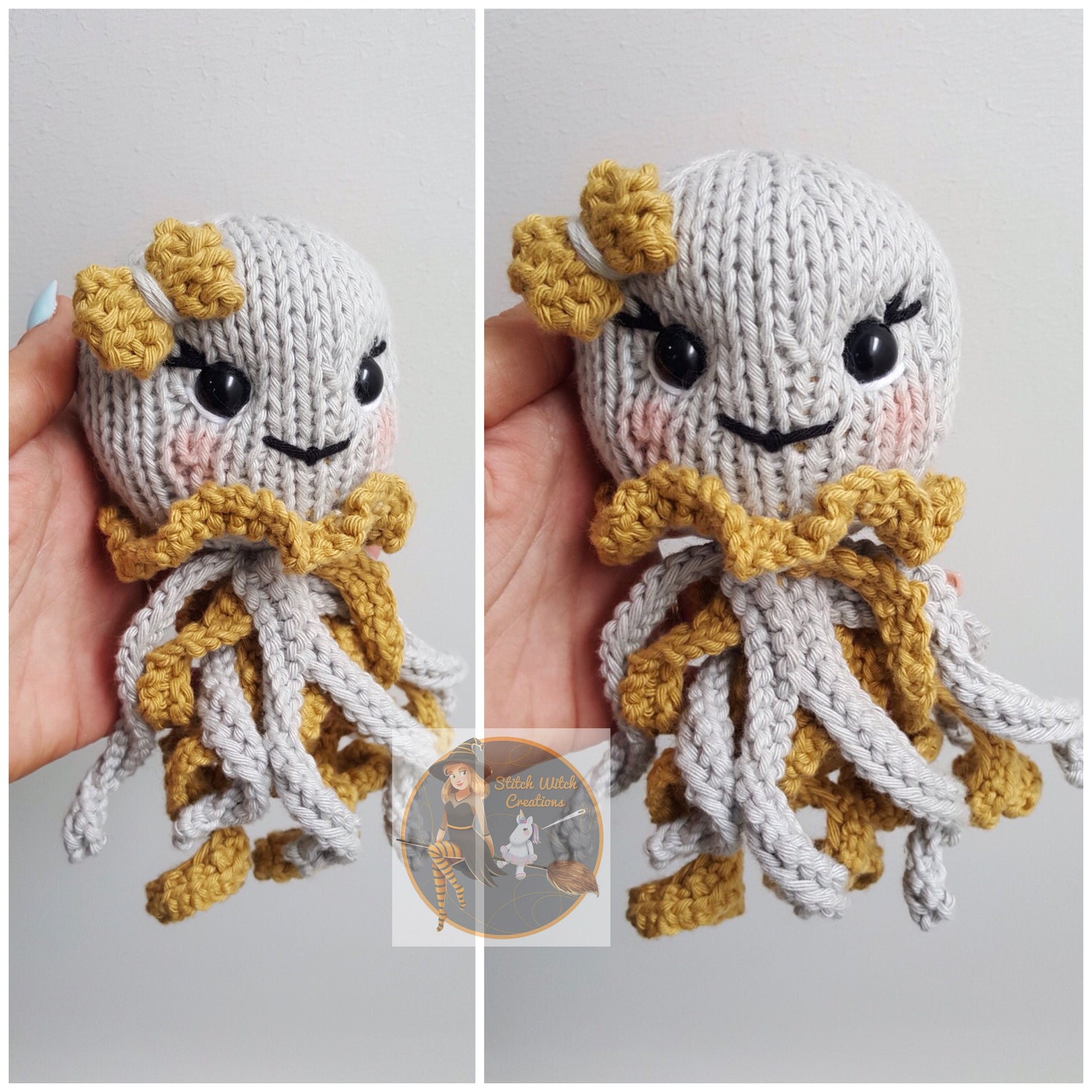 SWC Small Jellyfish/octopus Knitting Pattern PDF Knitting | Etsy