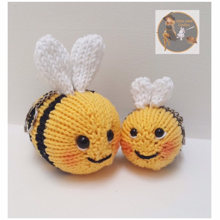 SWC Mini and Baby Bee Knitting Patterns 2 in 1 Instant | Etsy