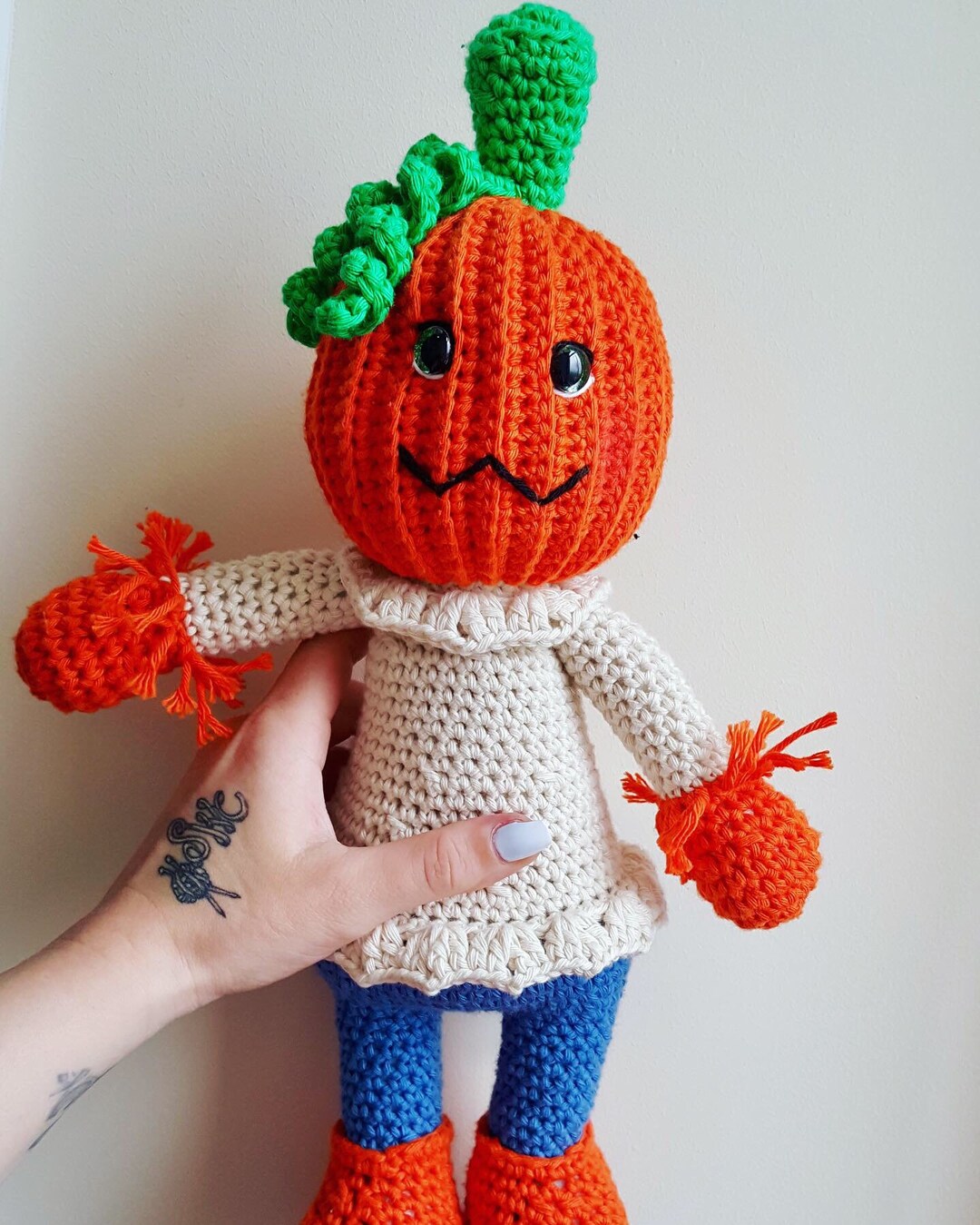 Patch the Pumpkin Crochet Pattern: Halloween Amigurumi (PDF Download ...