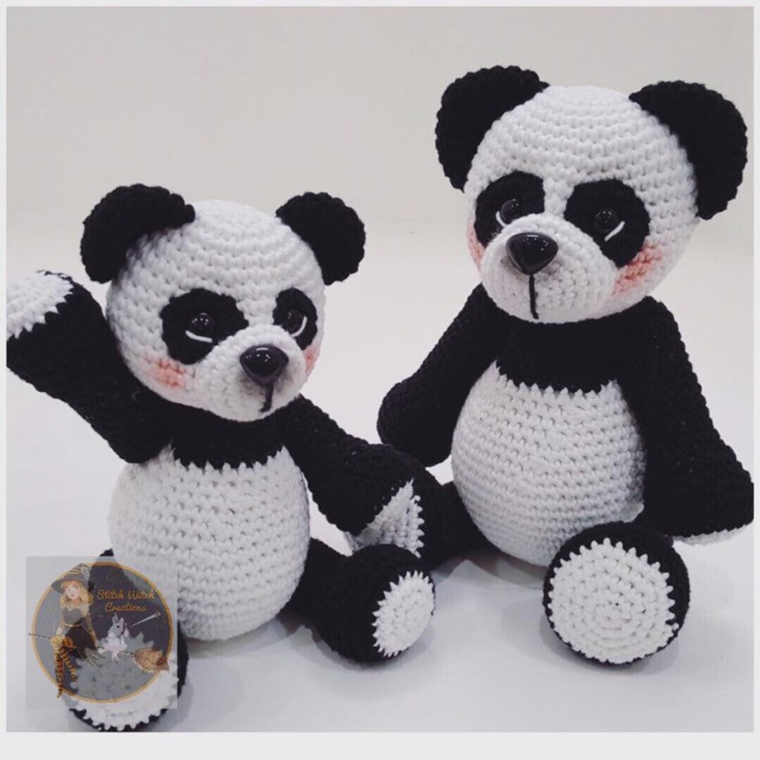 MUMMY and BABY Pandas Crochet Patterns - Both Amigurumi Crochet ...