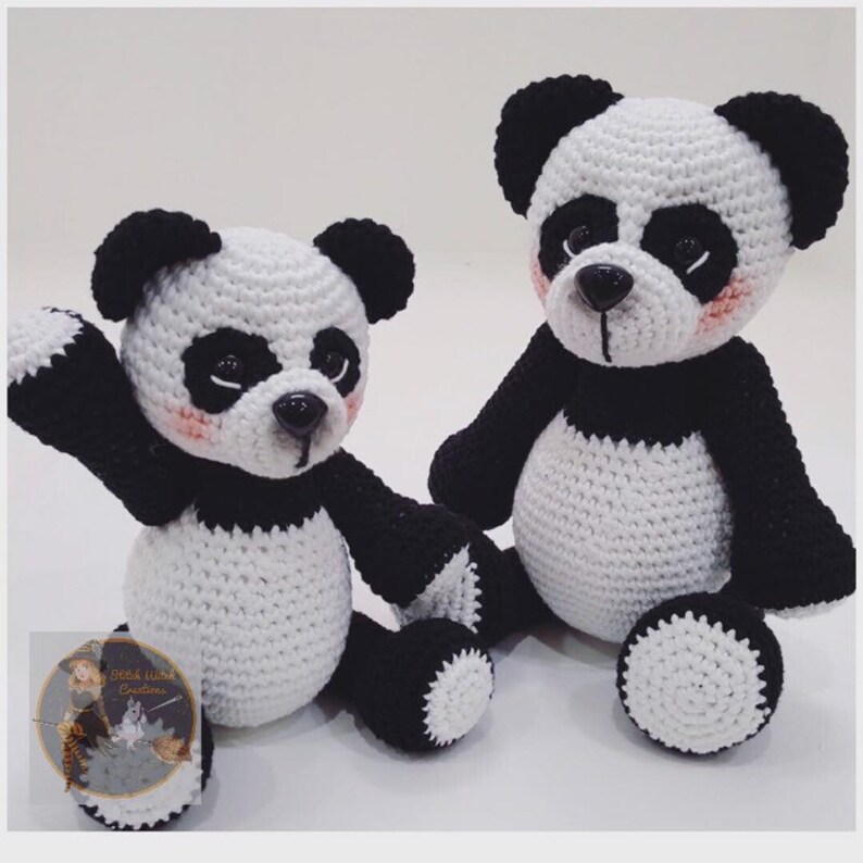 MUMMY and BABY Pandas Crochet Patterns Both Amigurumi - Etsy UK