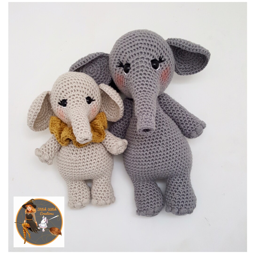 Pattern Bundle SWC Large and Small Elephant Crochet Patterns ...