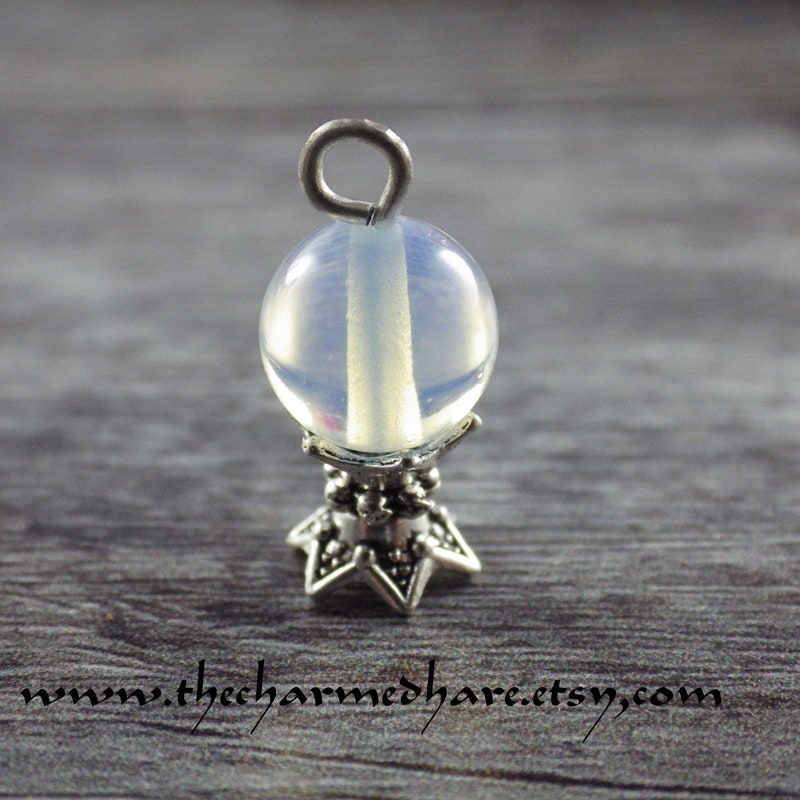 Crystal Ball Charm - Etsy