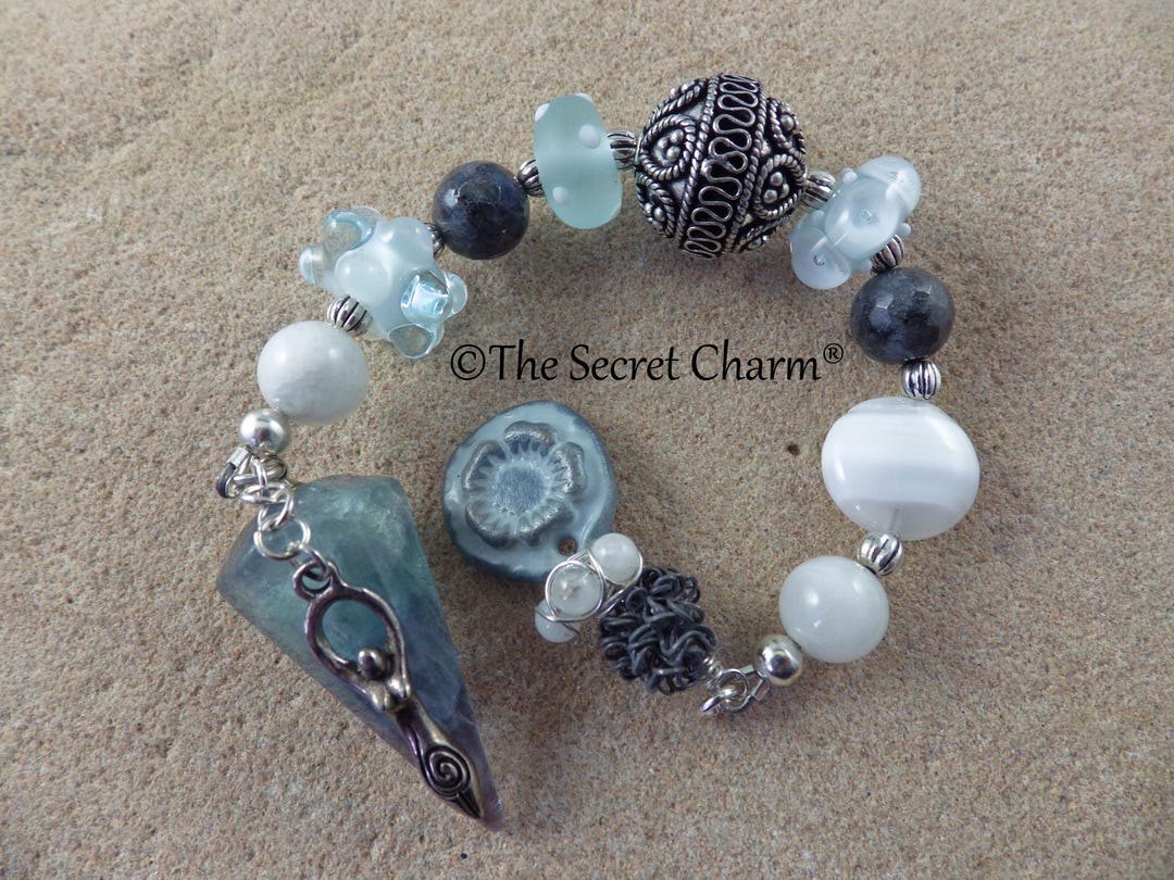 Goddess Aine Pocket Pagan Prayer Beads, Handmade Wiccan Rosary ...