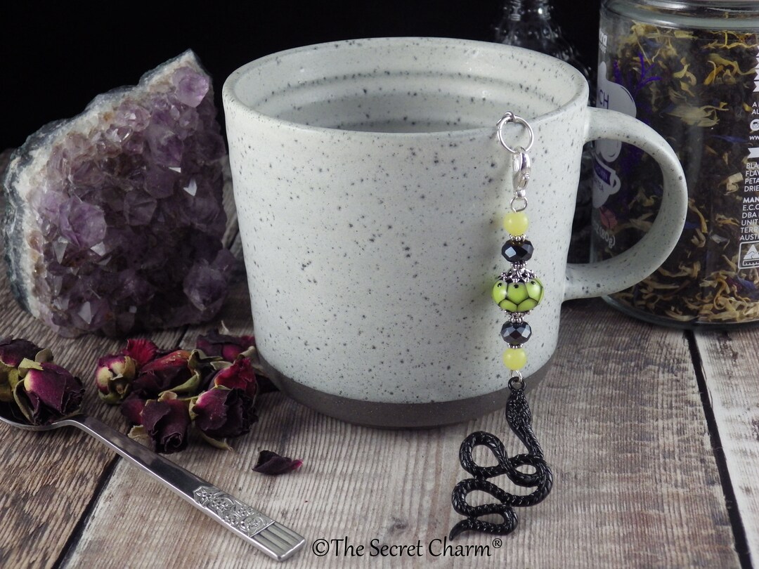 Gothic Loose Tea Infuser Pagan Mesh Tea Ball With Gemstones & - Etsy