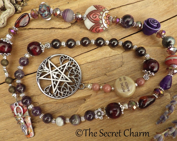 Pagan Prayer Beads 'as Above so Below', Wiccan Rosary, Worry Beads ...