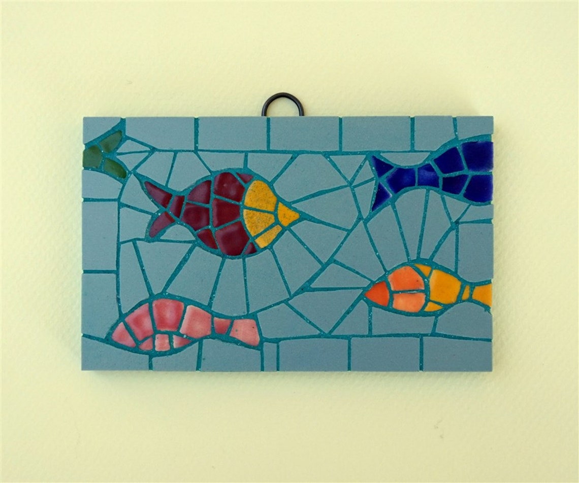 Funky Fish Wall Mosaic - Etsy