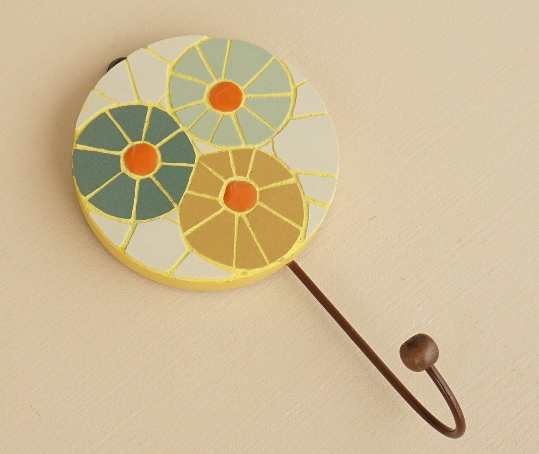 Wall Hook With Mosaic Pattern - Etsy