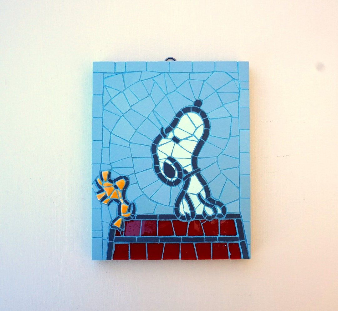 Snoopy and Oliver Wall Mosaic - Etsy