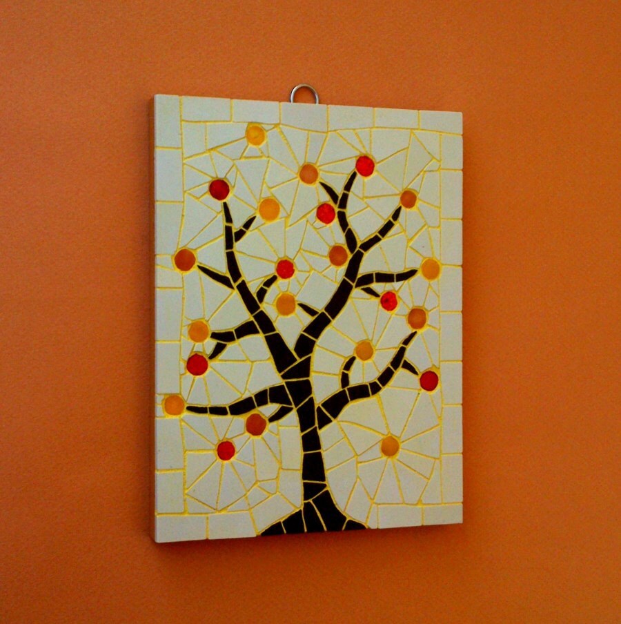Mosaic Wall Art With Abstractcolourful Tree - Etsy