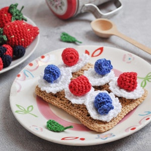 Crochet Red Raspberries 5 Pieces, Crochet Fruits, Crochet Food ...