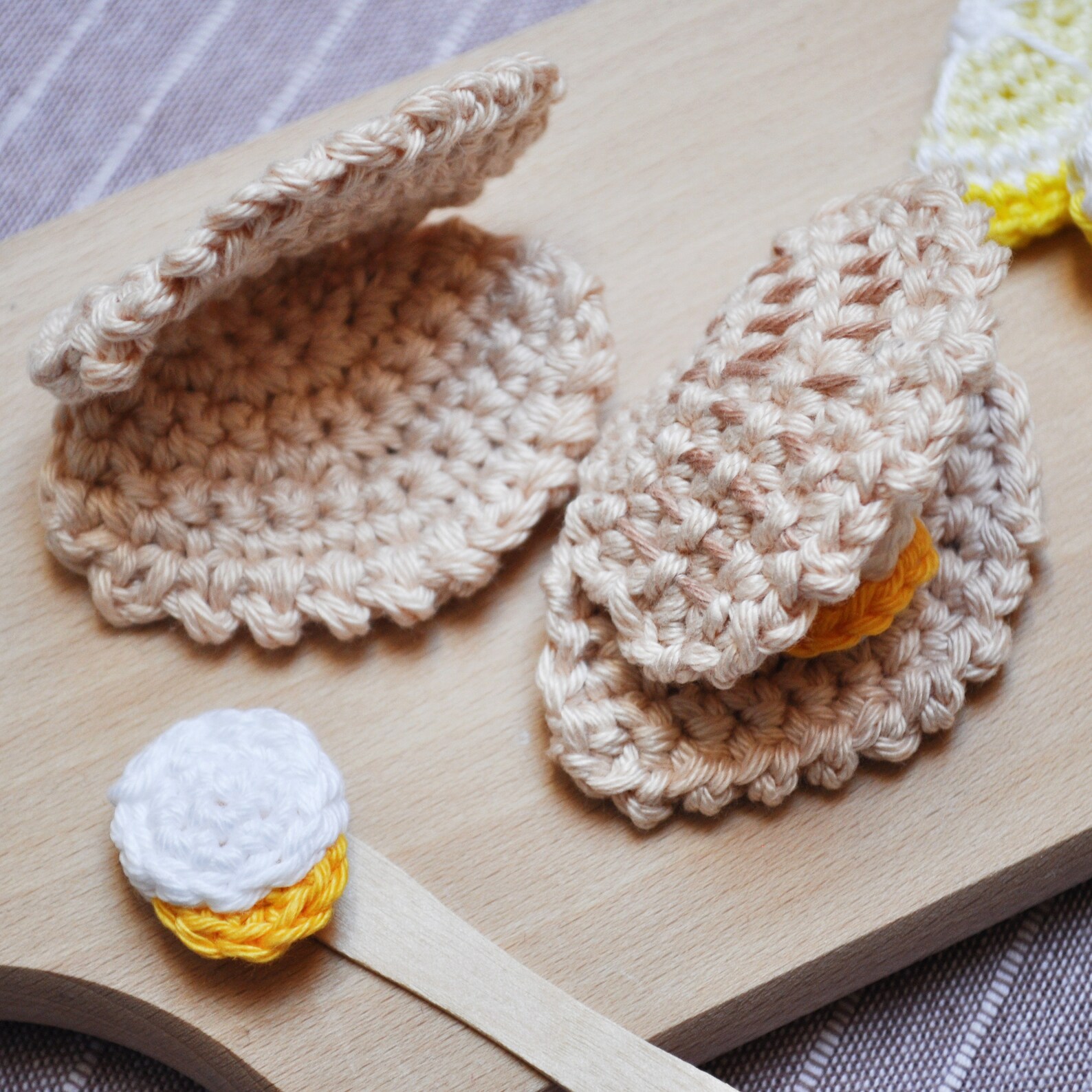 Crochet Seafood, Mini Set 14 Psc. - Shell, Mussels, Fish, Oyster ...
