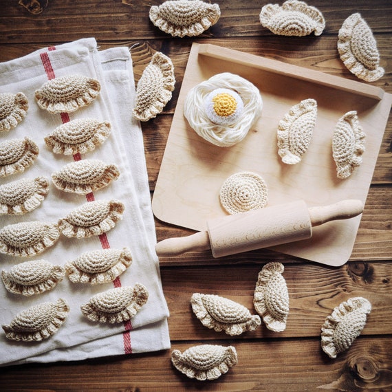 Crochet Dumplings 1 Piece Miniature Food Crochet Dinner - Etsy