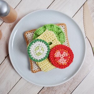 Crochet Sandwich, Make a Sandwich, Bread, Toast, Crochet Breakfast ...