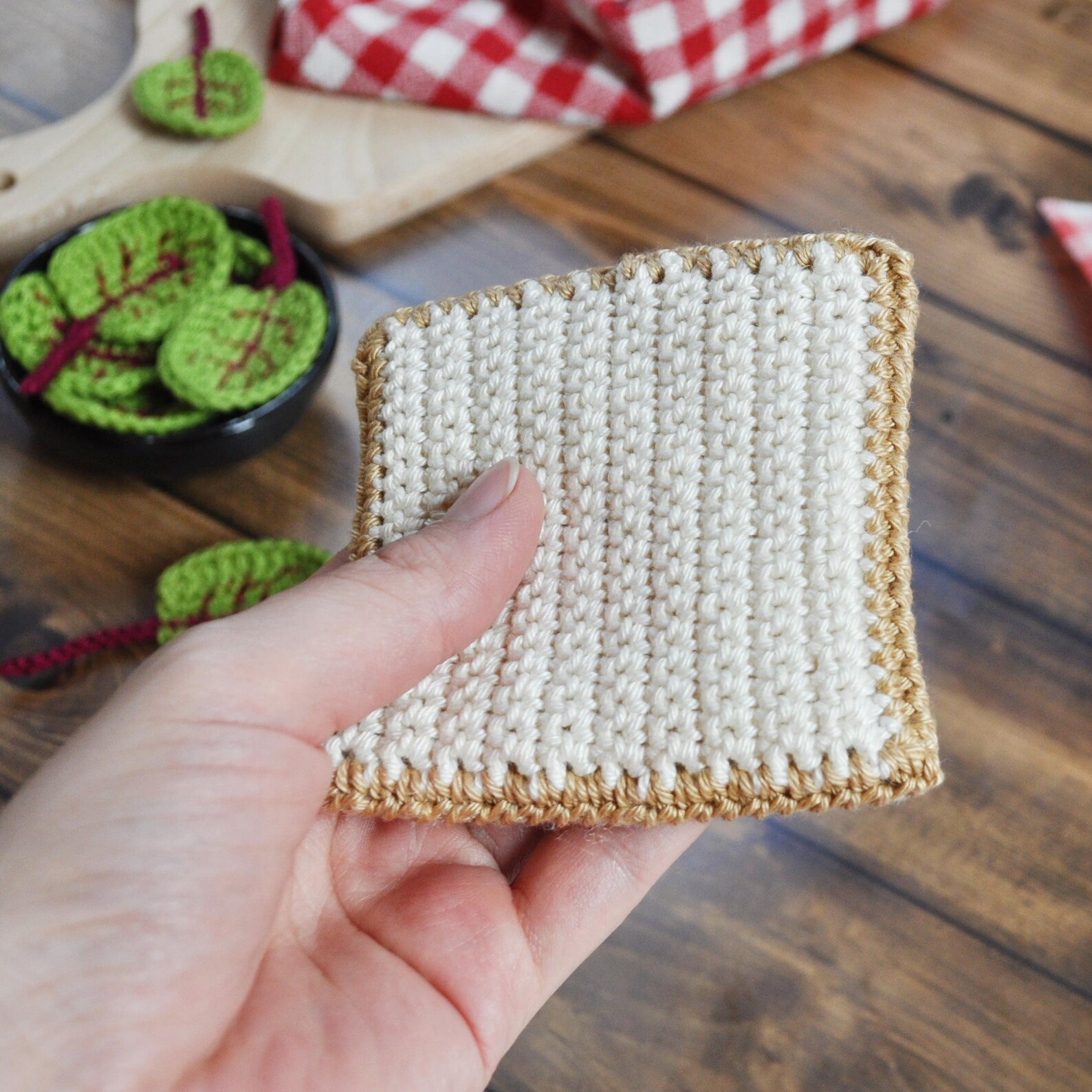 Crochet Bread Set 12 Pcs Toast Croutons Baguette Bakery - Etsy