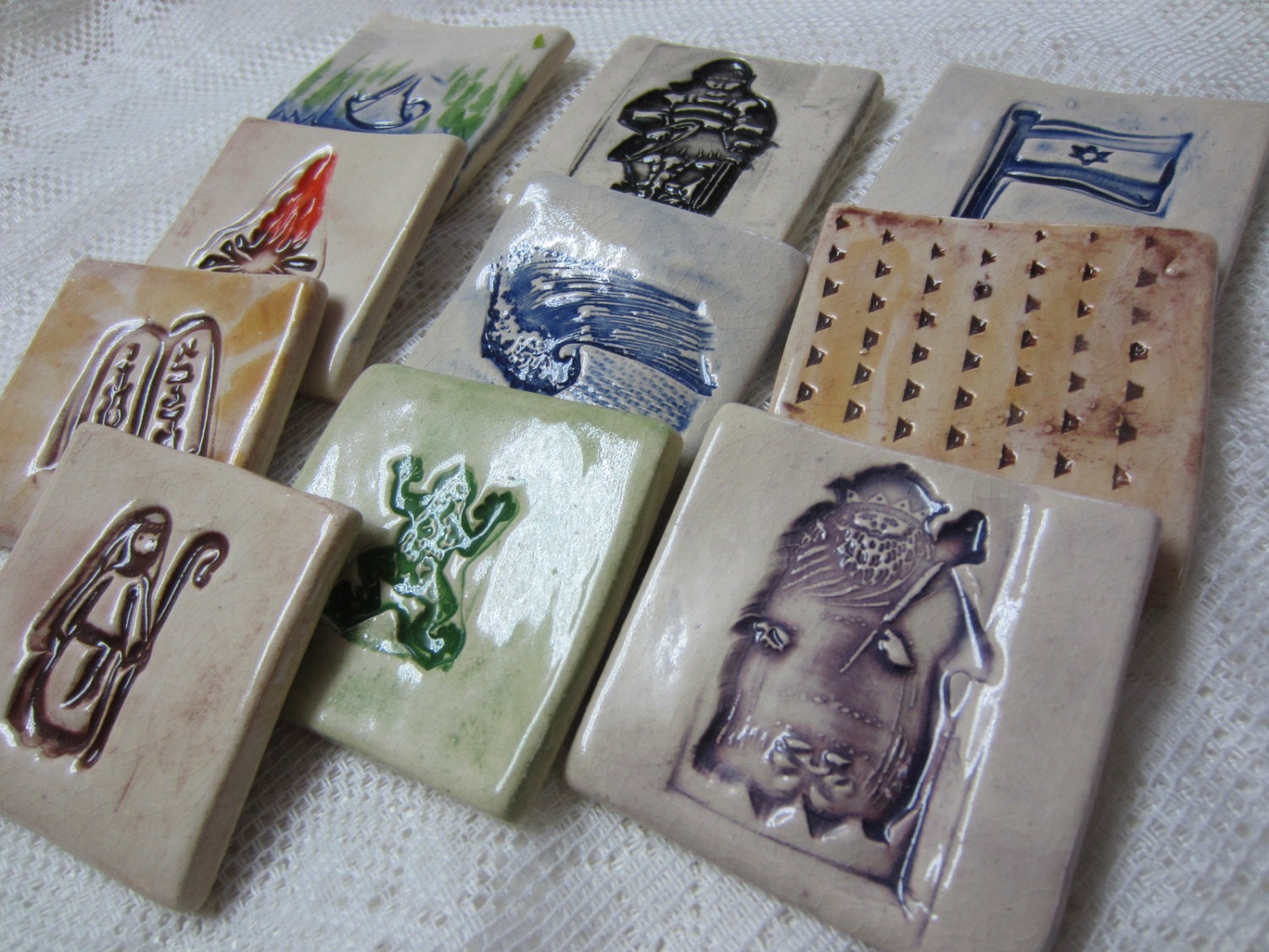 Passover Story Tiles for the Sedar Table Family Game Jewish - Etsy