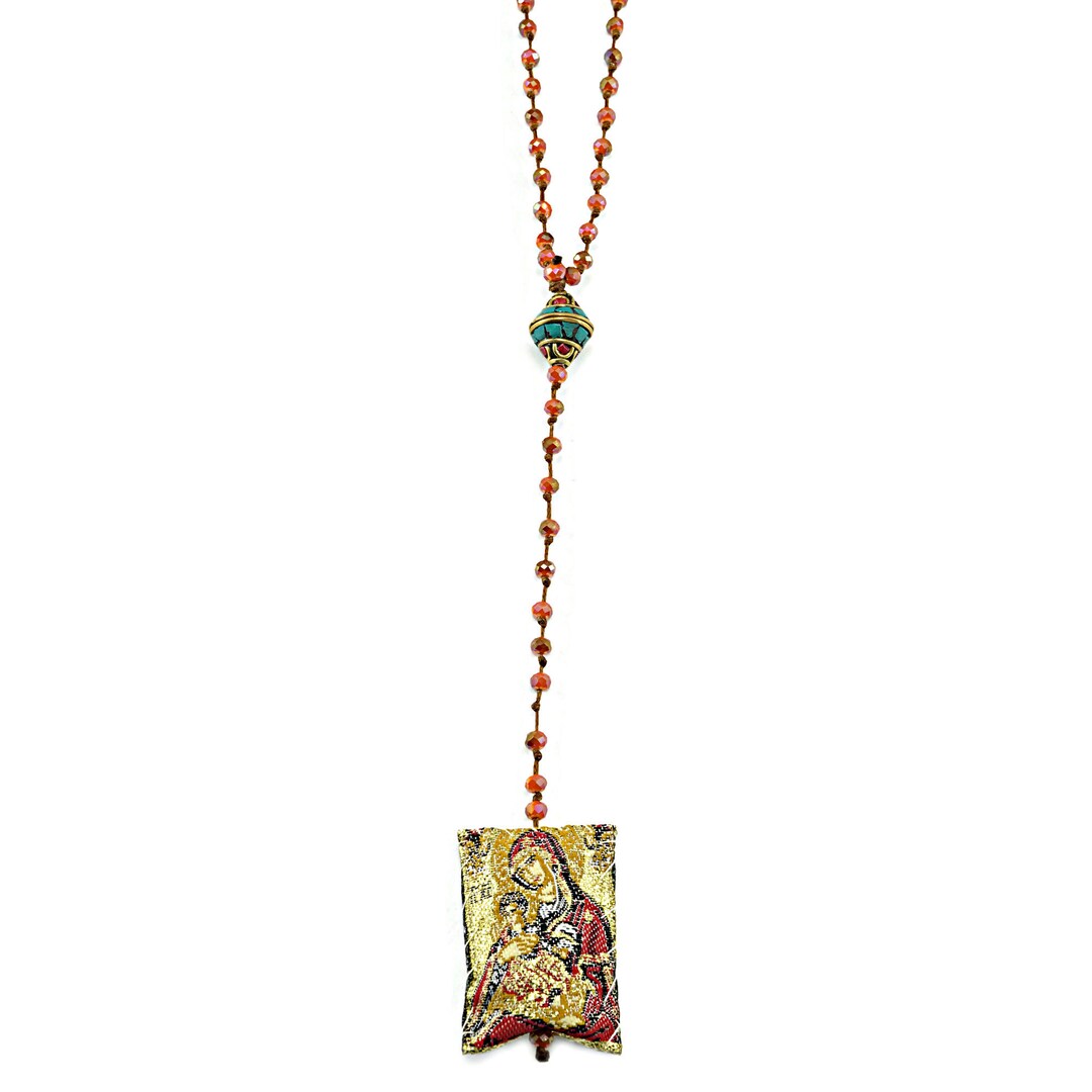 Rosary Style Talisman Necklace Amulet Necklace Boho - Etsy