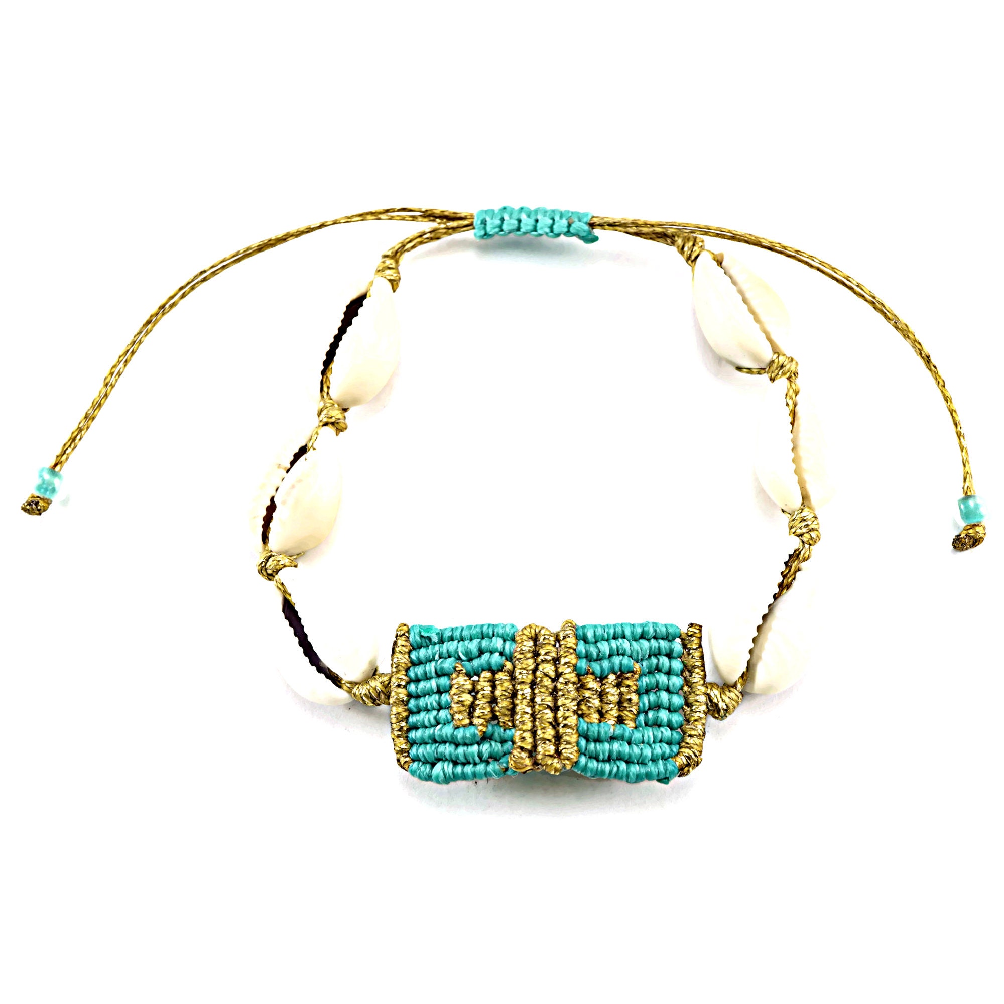 Bohemian Macrame Talisman Bracelet With Shells, Cowrie Shell Bracelet ...
