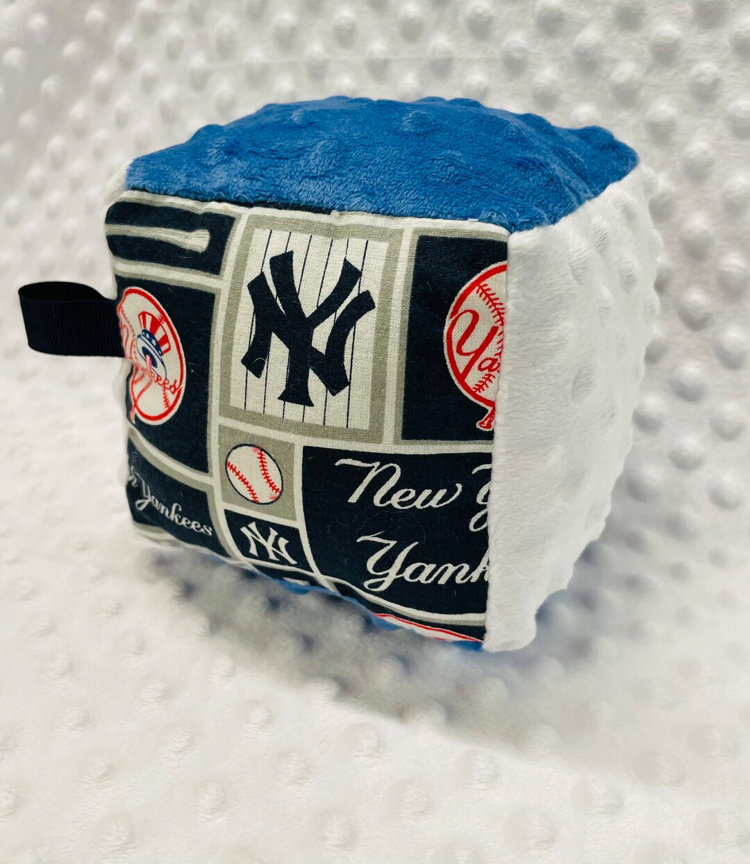 New York Yankees Inspired Plush Block With Inside Rattler / Soft ...