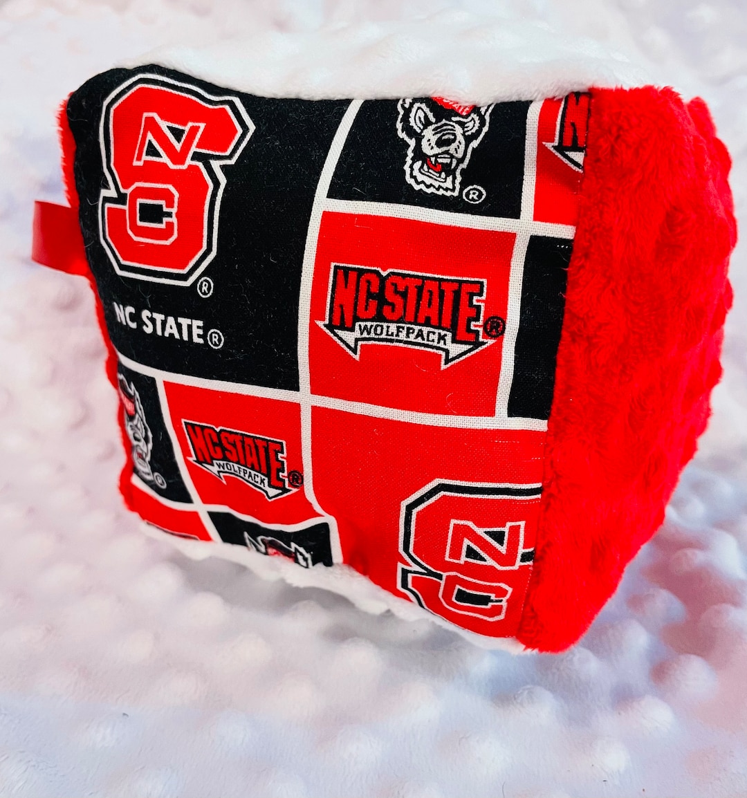 NC State Inspired Sensory Block / Wolfpack Inspired Baby Block / Baby ...