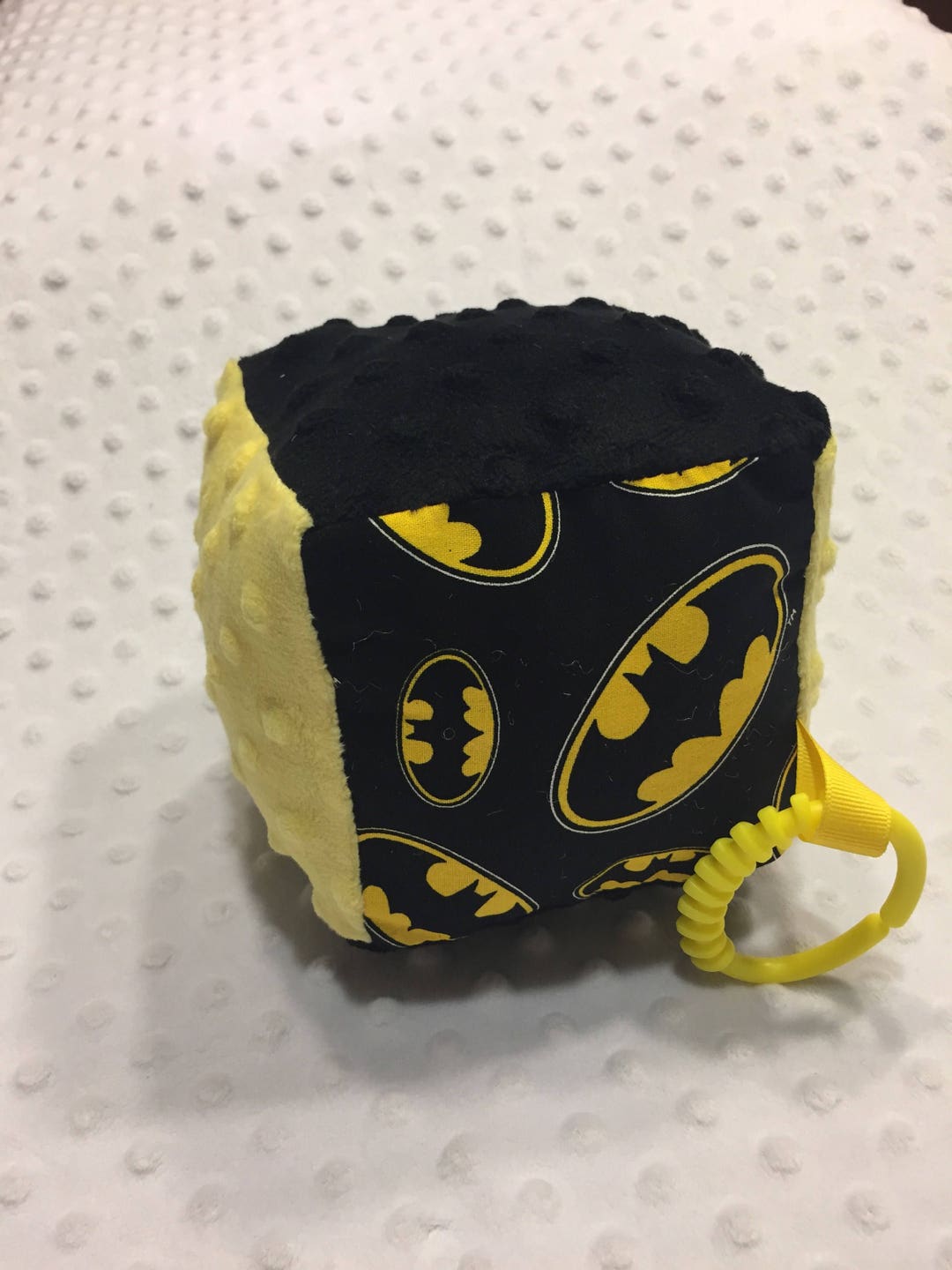 Sensory Block Batman Inspired/ Superhero Baby / Baby Toy (plastic Hook ...
