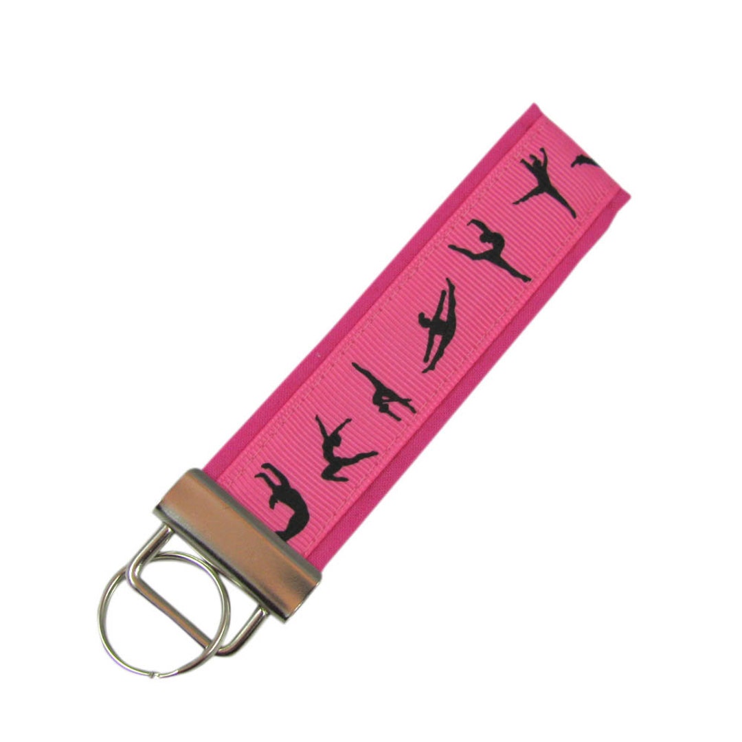 Personalized Key Chain / Key Fob Gymnast Gymnastics With Optional ...