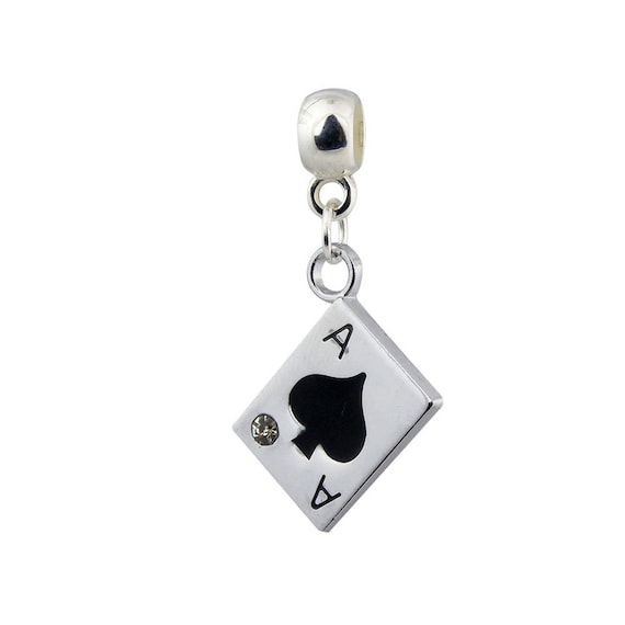 Ace of Spades Charm for Bracelet or Necklace - Etsy