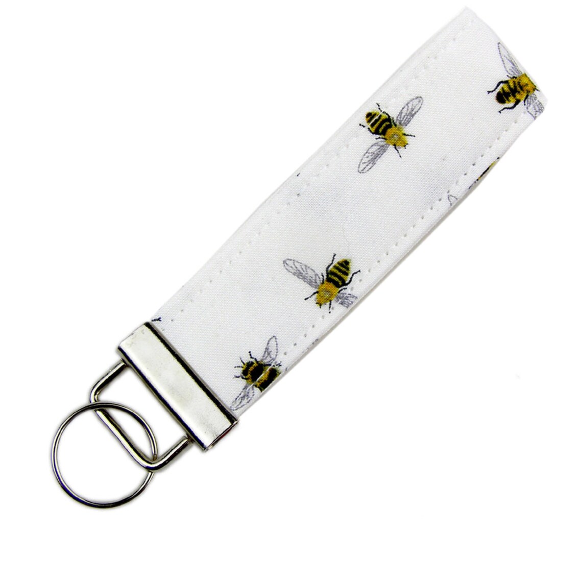 Personalized Key Chain / Key Fob Bees With Optional Initials - Etsy