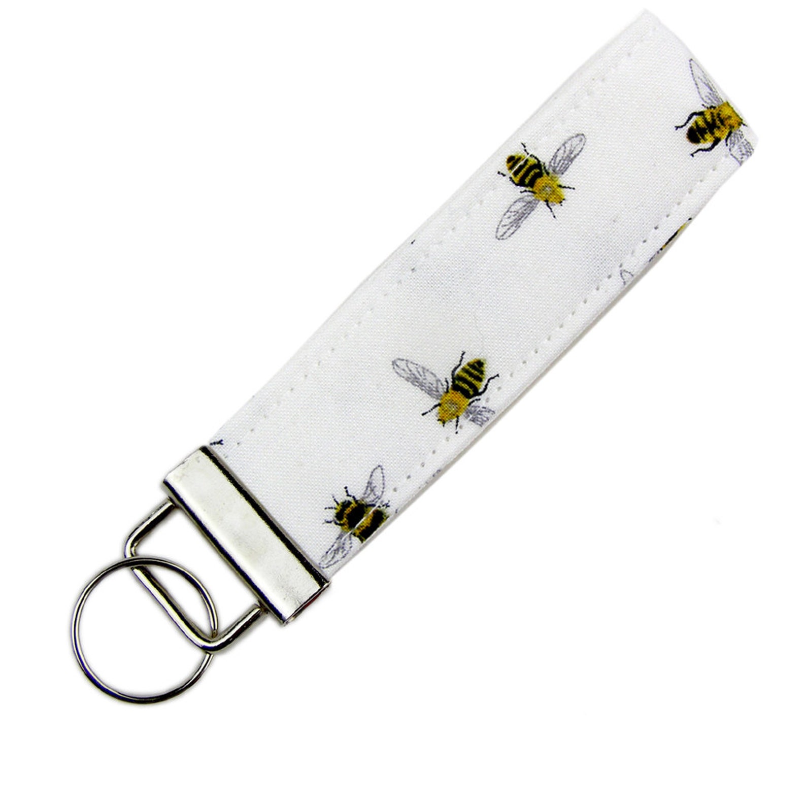 Personalized Key Chain / Key Fob Bees With Optional Initials - Etsy