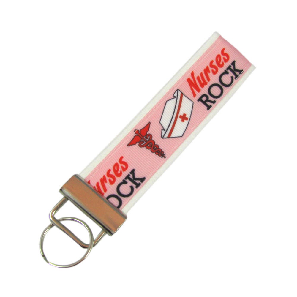 Personalized Key Chain / Key Fob Nurses Rock with Optional | Etsy