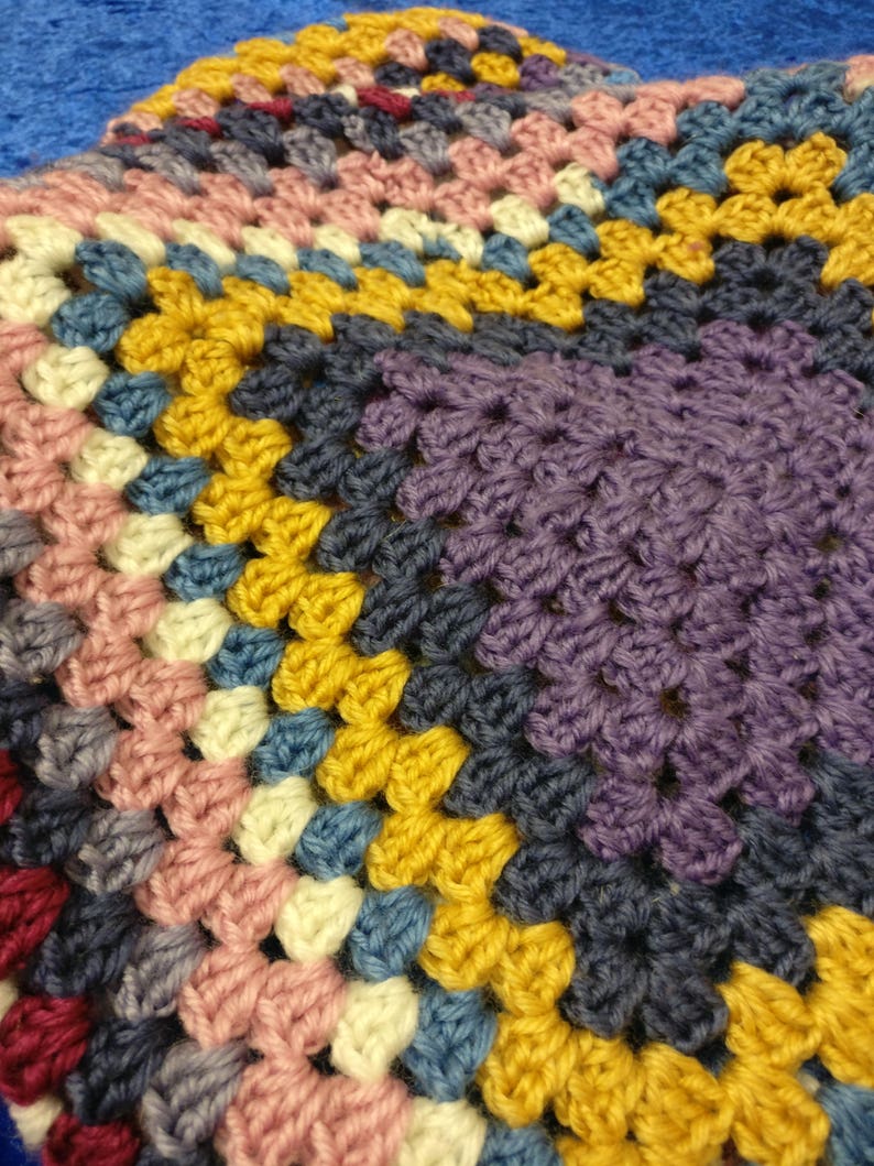 Handmade Granny Square Style Blanket - Etsy