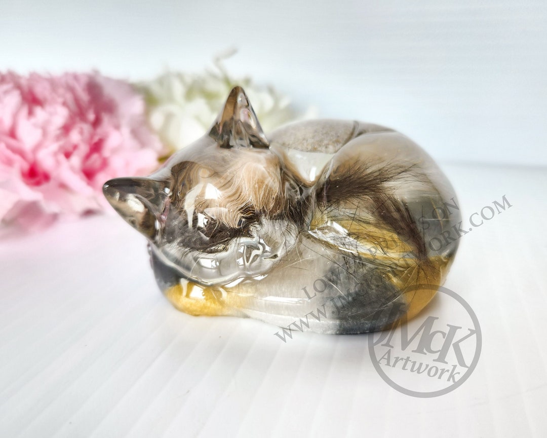 Custom Cat Statue With Your Cat's Fur/ashes - Etsy Canada