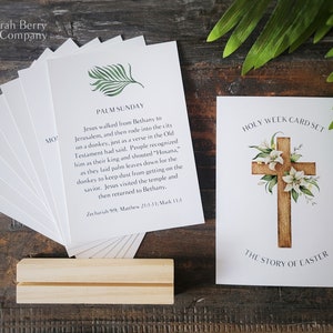 Easter Holy Week Printable Card Set: Religious Easter Decor (digital ...