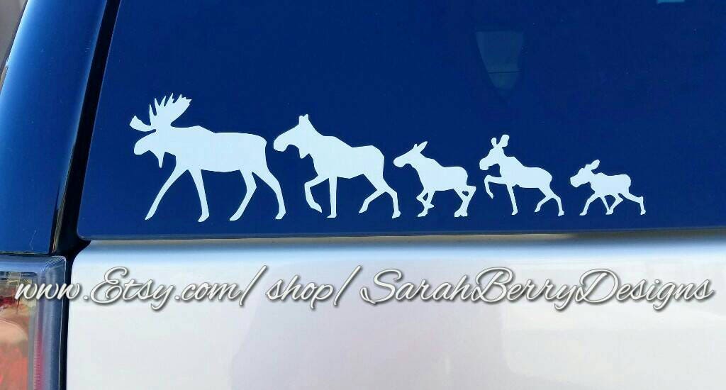 Moose on the Caboose Caboose Critters Window Decals Stick | Etsy