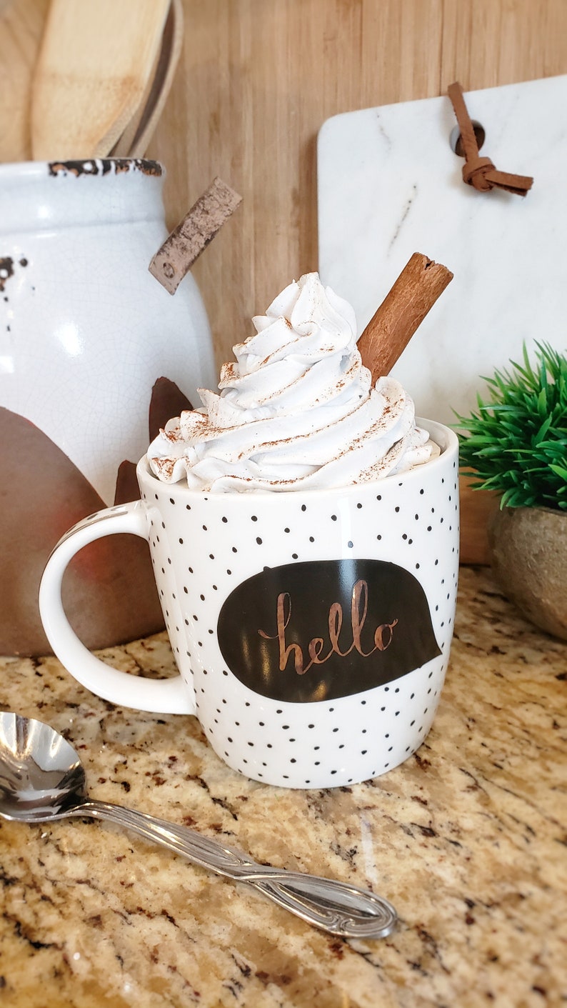 Faux Whipped Cream Mug Toppers DIY Video Tutorial Winter Crafts Holiday ...