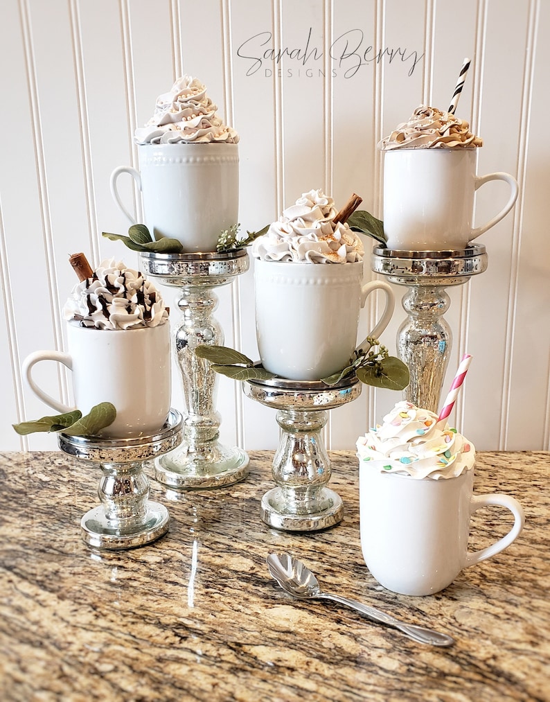 Faux Whipped Cream Mug Toppers DIY Video Tutorial Winter Crafts Holiday ...