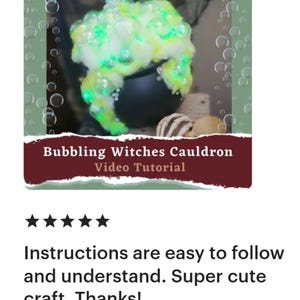Bubbling Witches Cauldron DIY Halloween Video Tutorial Fall Crafts ...