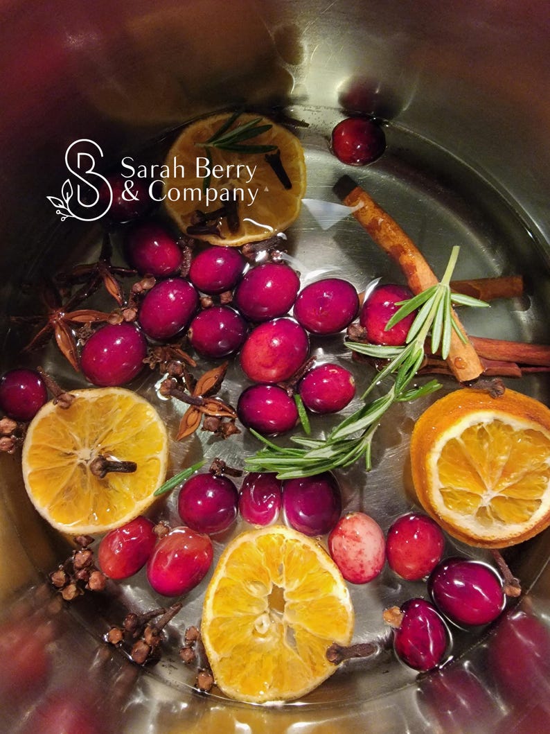 Stove Top Simmer Jars Recipe Card Holiday Potpourri Christmas Neighbor ...