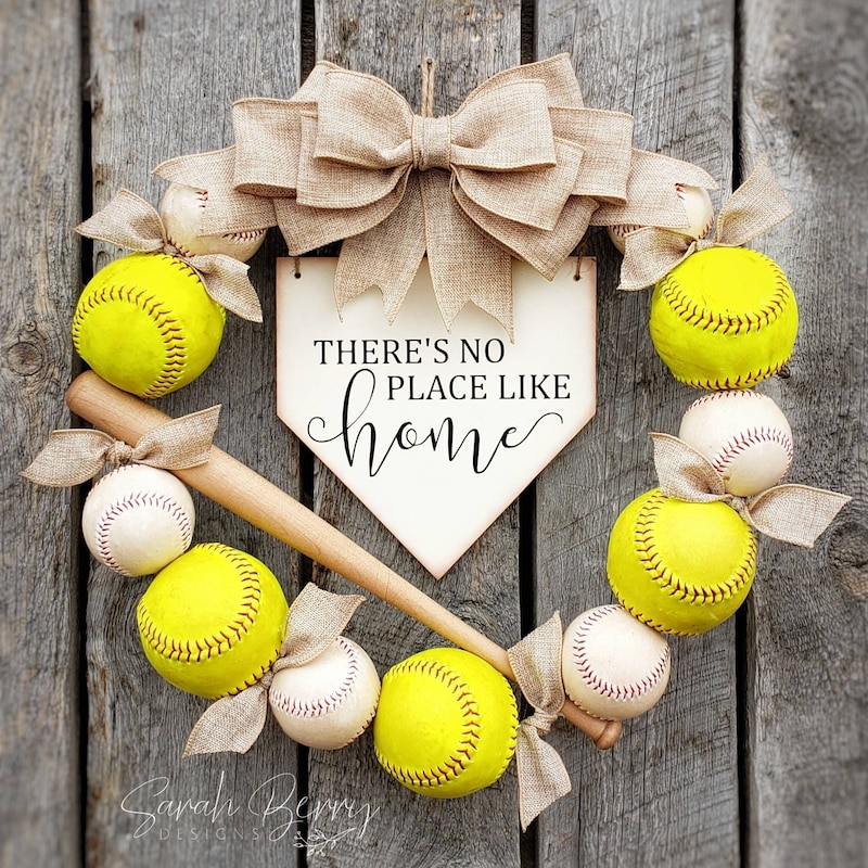 Baseball Wreaths for Front Door - Etsy