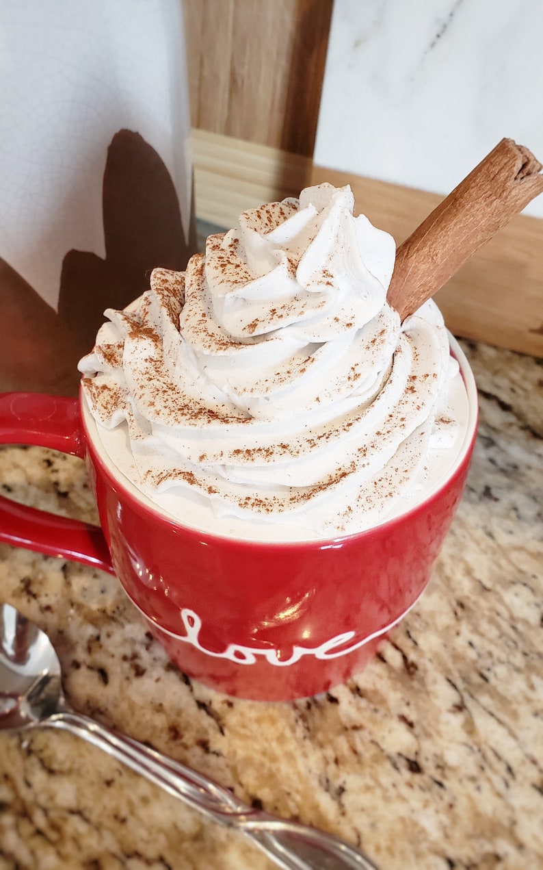 Faux Whipped Cream Mug Toppers DIY Video Tutorial Winter Crafts Holiday ...
