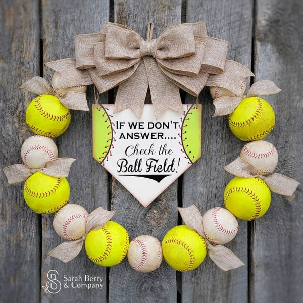 Baseball Door Sign - Etsy