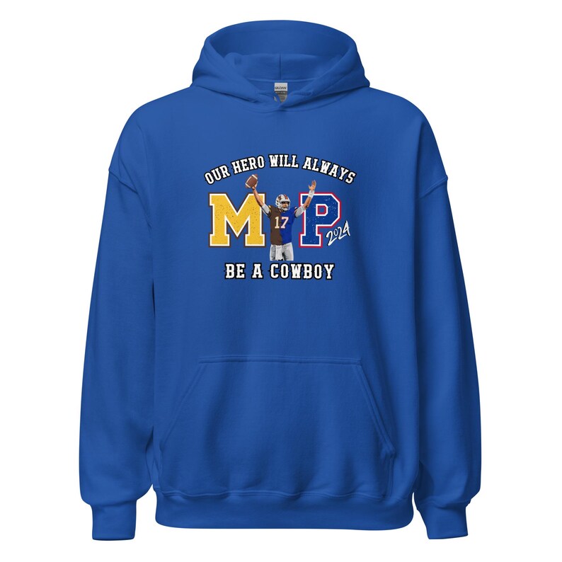 Josh Allen MVP Unisex Hoodie Wyoming Cowboys #17 Jersey Retirement ...