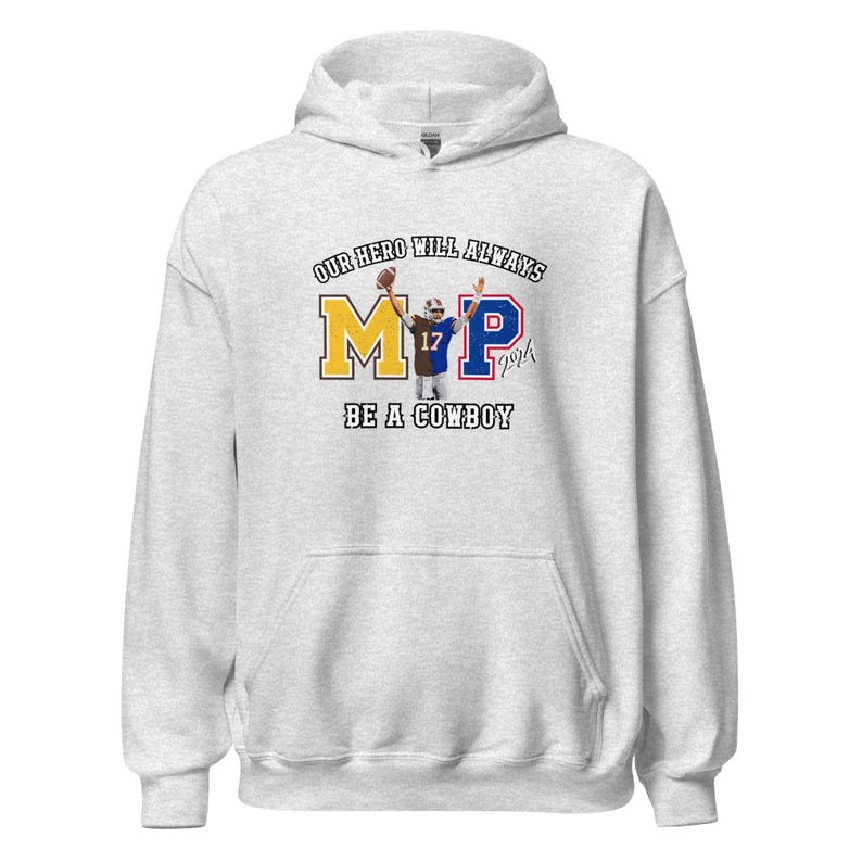 Josh Allen MVP Unisex Hoodie Wyoming Cowboys #17 Jersey Retirement ...