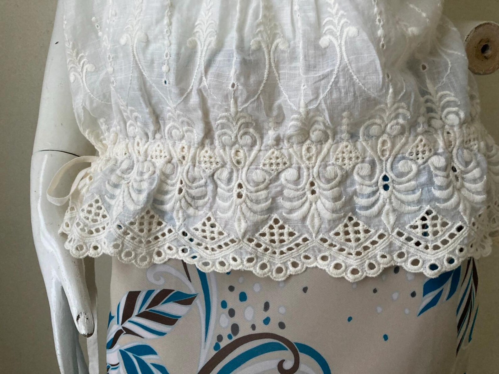 Vintage Edwardian Bodice Cache Corset Handmade Embroideries Old French ...