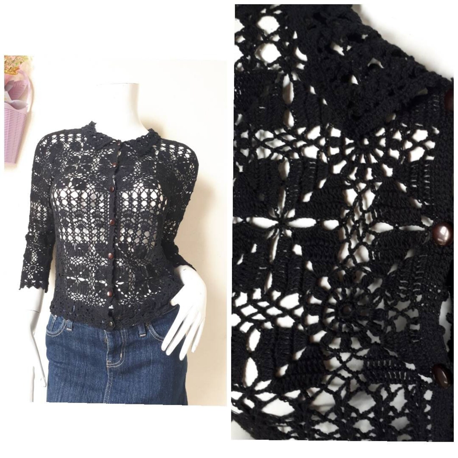 Vtg Crocheted Anna Pucci Size Small - Etsy