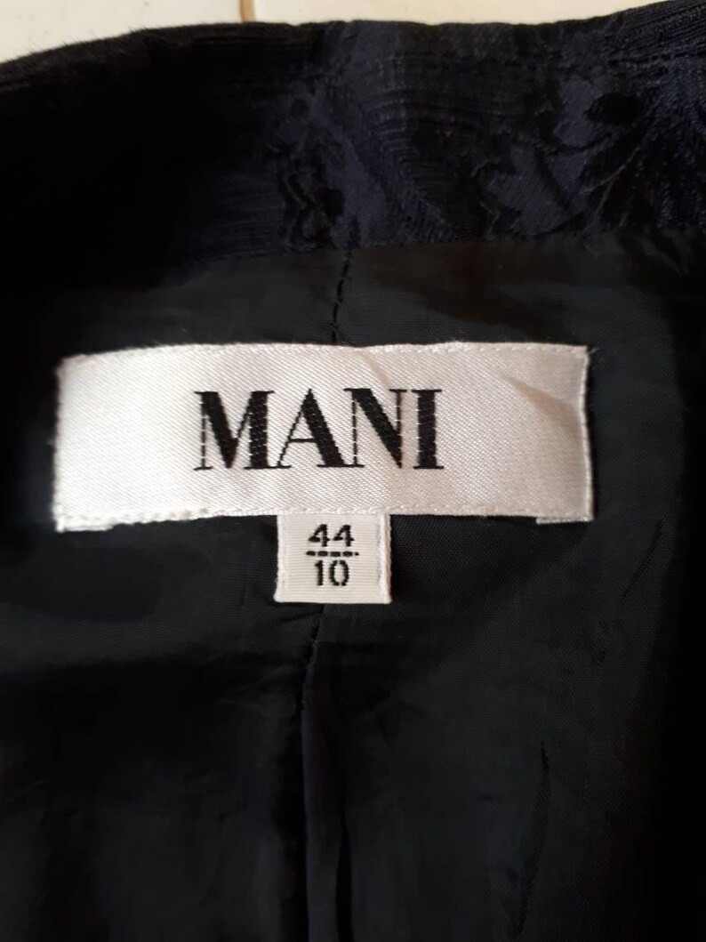 MANI Jacket / Womens Navy Blue Blazer Size 40/10 - Etsy
