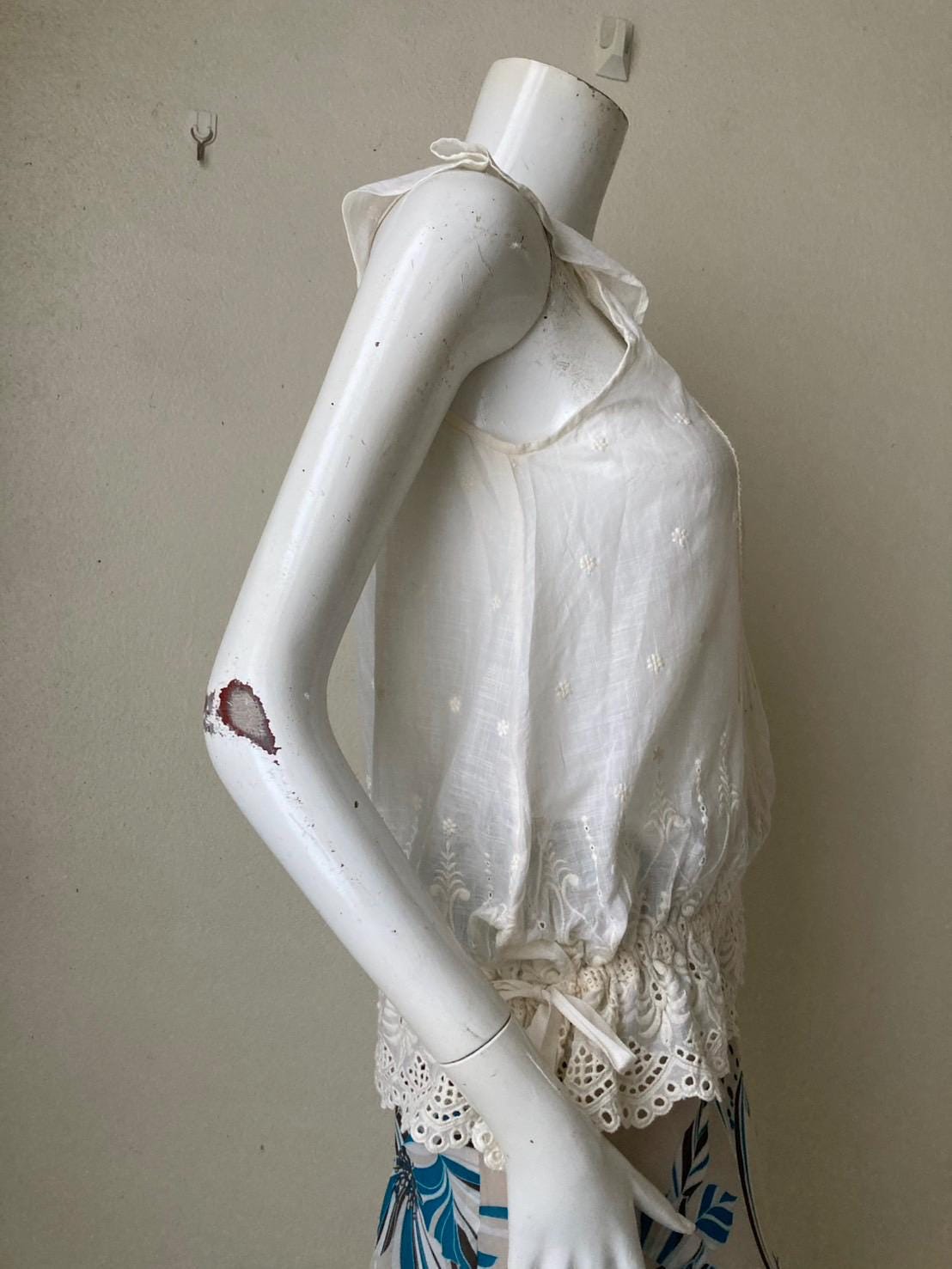 Vintage Edwardian Bodice Cache Corset Handmade Embroideries Old French ...